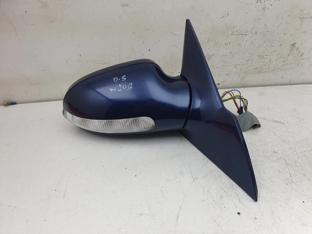 MERCEDES CLK W208 Driver Side Right Power Fold Wing Mirror Dark Blue £ ...