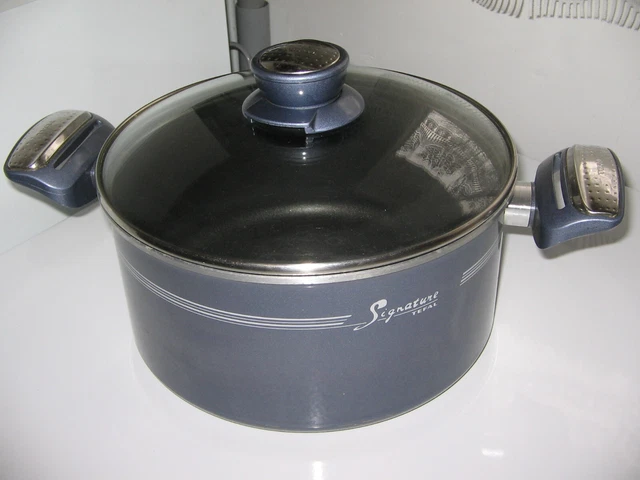 FAITOUT TEFAL SIGNATURE avec couvercle verre revêtement anti adhésif diamètre 24 EUR 30,00 ...