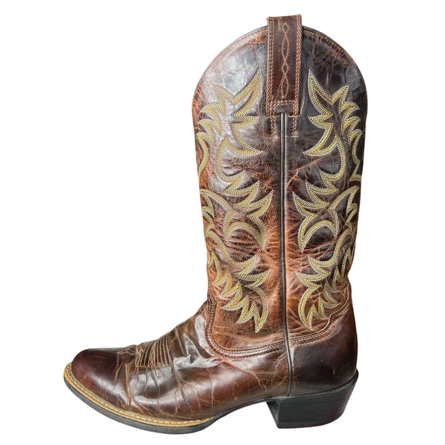 ARIAT MEN’S HERITAGE Brown Leather Western Cowboy Boot Size US 9.5 D £ ...