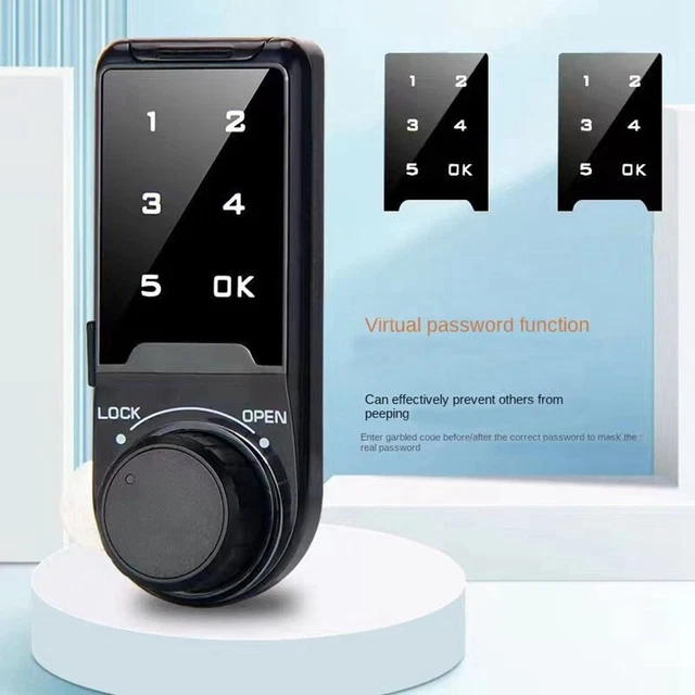 HOME SECURITY ELECTRIC Coded Lock ABS Touch Keypad Lock Cabinet £14.42 ...