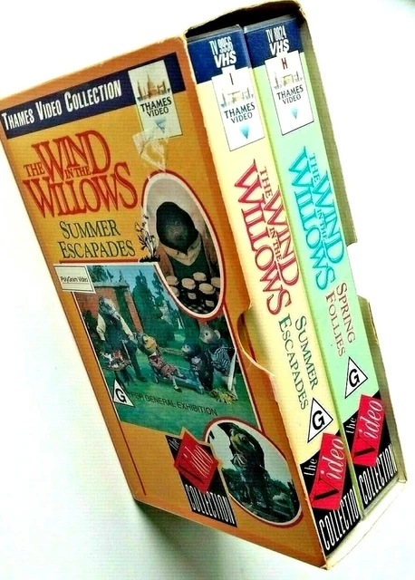 THE WIND IN the Willows VHS Vintage Thames Video Collection Box 1987-2x ...
