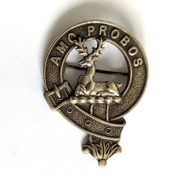 VINTAGE SCOTTISH HIGHLAND Clan Blair Crest And Motto Badge Scotland £9. ...