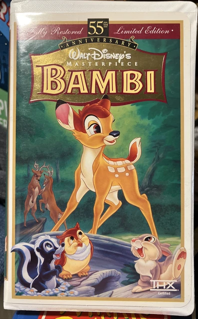BAMBI : 55E anniversaire chef-d'œuvre de Walt Disney (VHS, édition ...