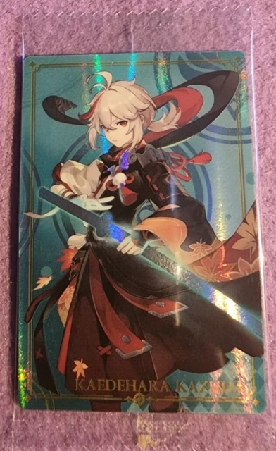 CARTE FEUILLE DE plaquettes Genshin Impact Kaedehara Kazuha Bandai ...