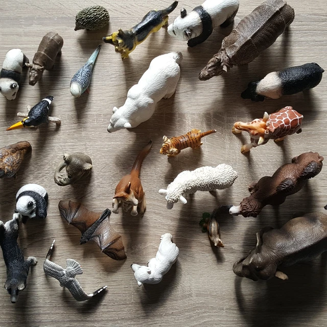 SCHLEICH FIGUREN TIERE zur Auswahl Igel Uhu Husky Giraffe Bär Nashorn ...