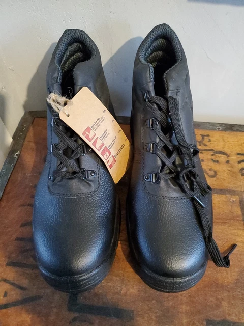 BNWT NEW BLACK Steel Toe Cap Oil & Slip Resistant Mens Adults Work ...
