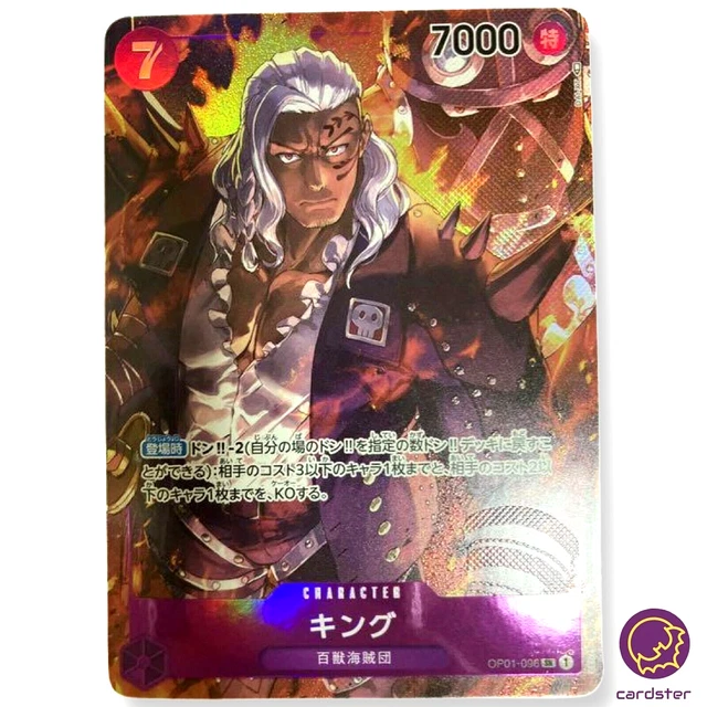 KING OP01-096 PARALLEL SR ONE PIECE Carte ROMANCE DAWN Japon EUR 12,71 ...