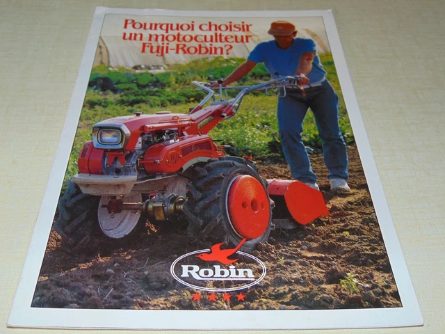 PROSPECTUS BROCHURE MOTOCULTEUR FUJI ROBIN EUR 15,00 - PicClick FR