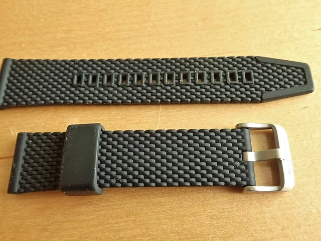 GENUINE SEIKO 5 PROSPEX DIVER SILICONE RUBBER STRAP 22MM BLACK SRPD71K2 ...