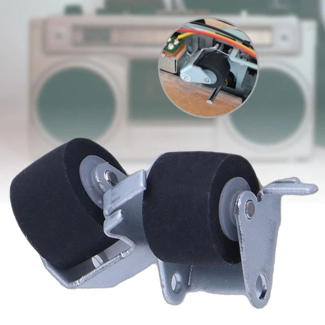 2PC CASSETTES MOVEMENT Recorder Pinch Roller Simple Replace Pulley ...