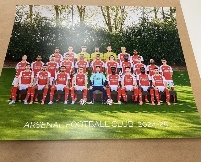ARSENAL FOOTBALL SQUAD 2024/25 High Quality Team Photo Print A3 £10.60 ...