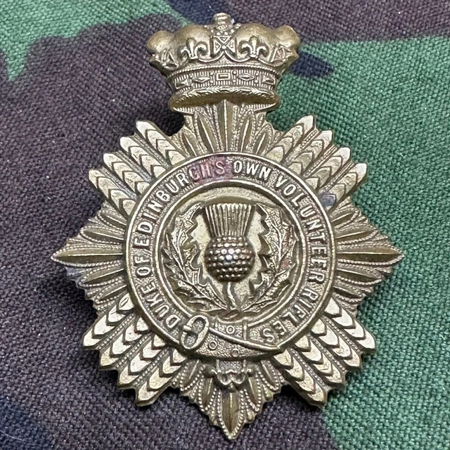 BRITISH ARMY DUKE of Edinburgh's Own Volunteer Rifles Cap Badge £12.00 ...