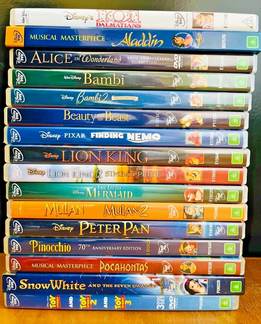 WALT DISNEY 16 DVD Special Anniversary Edition Masterpiece Bulk Lot ...