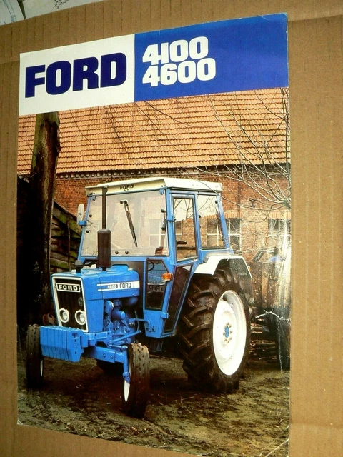 PROSPECTUS TRACTEUR FORD 4100 4600 Brochure Tractor Traktor Trattore Prospekt EUR 9,99 - PicClick FR
