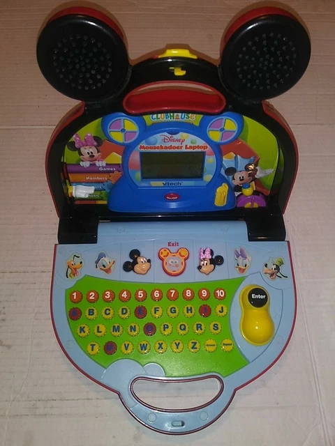DISNEY MICKEY MOUSE Clubhouse Vtech Mousekadoer Laptop Learning ...