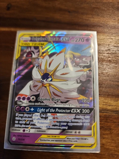 POKÉMON TCG SOLGALEO & Lunala Tag Team GX Soleil et Lune - Eclipse Cosmique 75/236 Ho… EUR 7,73 ...