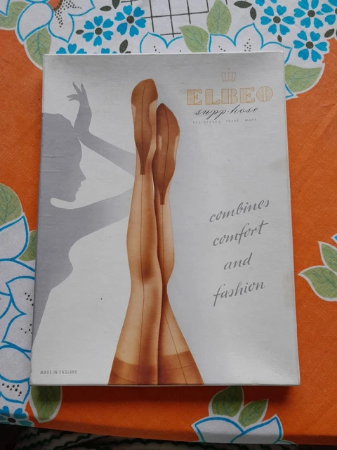VINTAGE EMPTY BOX Nylon Stockings Elbeo. Prop. Shop Display £13.20 - PicClick UK