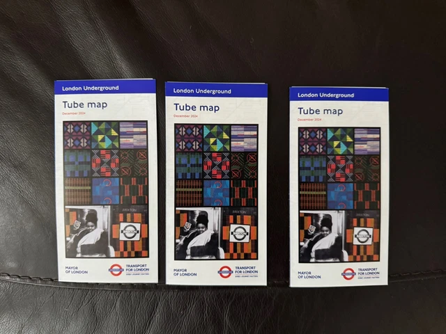 3X NEW DECEMBER 2024 London Underground Tube Map Pocket Sized £2.99 ...