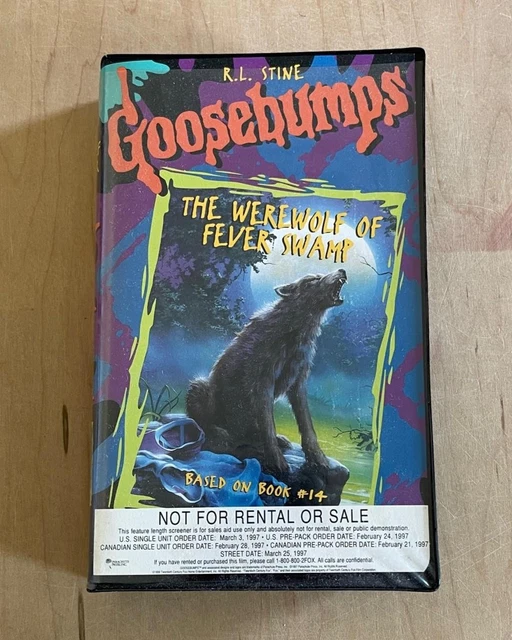 GOOSEBUMPS WEREWOLF OF Fever Swamp (1997) Screener VHS RL Stine Book ...
