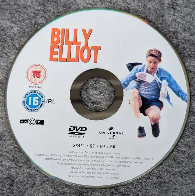 BILLY ELLIOT DVD (2000) Disc Only £2.00 - PicClick UK