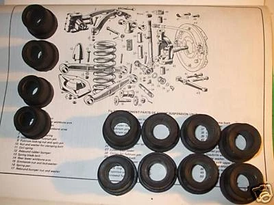 (X12) AUSTIN A90 Six Westminster FRONT SUSPENSION WISHBONE BUSHES KIT ...