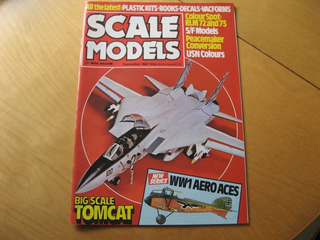 MAP SCALE MODELS magazine sept 1981 WW1 aero heroes tomcat RLM 72 & 73 EUR 1,71 - PicClick IT
