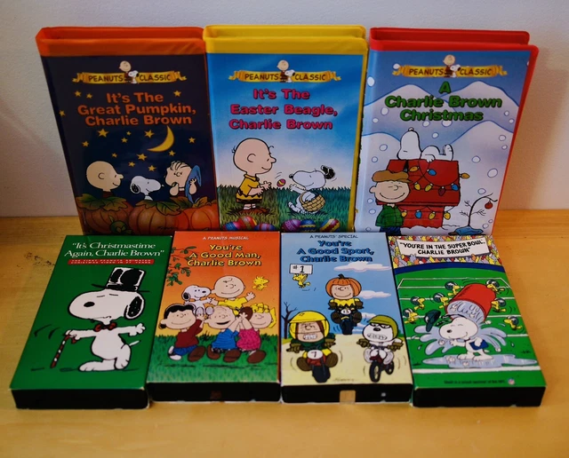 VTG LOT CHARLIE Brown Peanuts VHS Movies Schulz Snoopy XMAS HALLOWEEN ...