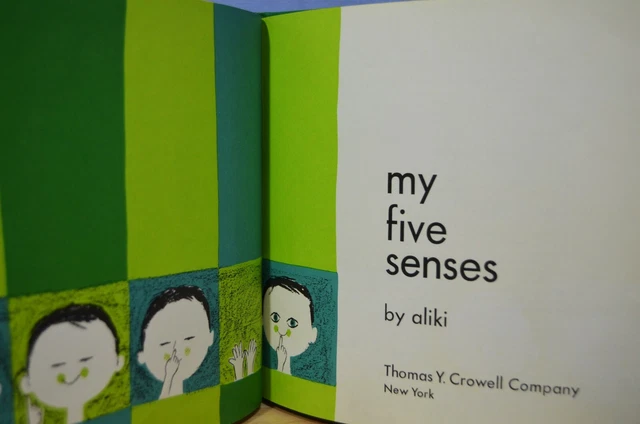 MY FIVE SENSES by Aliki 1962 Library Ed HB Book Let's Read & Find Out ...