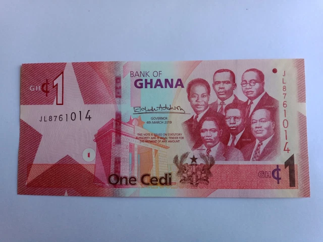 GHANA - BILLET De One Cedi - 2019-unc EUR 2,00 - PicClick FR