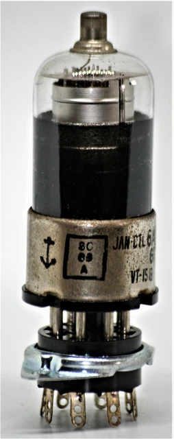 6A8 GT VALVOLA Tung-Sol Jan-Ctl Vt-151B Vintage Tube Radio Epoca ...