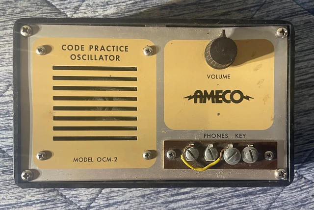 AMECO OCM-2 MORSE Code Practice Oscillator Compact Portable (Untested ...