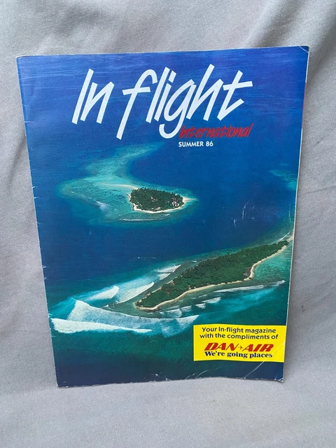 DAN AIR VINTAGE Airline Inflight Magazine Summer 1986 Fleet Info Route ...