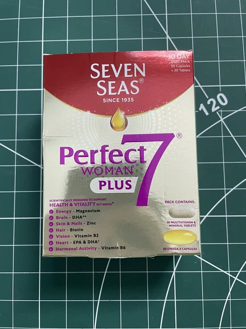 SEVEN SEAS PERFECT7 Woman Plus Multivitamins - 30 Day Duo Pack £14.99 ...