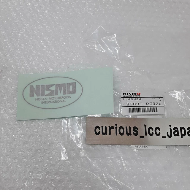 NISMO OEM STICKER Decarel Old Logo Nissan Skyline GT-R 99099-RJR20 ...
