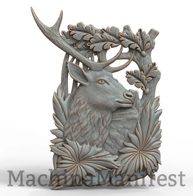 3D MODEL STL File for CNC Router Laser & 3D Printer Eagle with US Flag ...