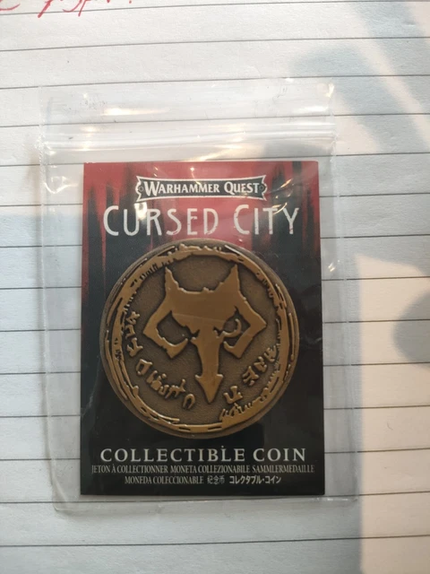 SEALED CURSED CITY Collectible Coin, Games Workshop, Warhammer Quest £ ...