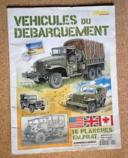 LES VÉHICULES DU Débarquement 16 posters hors-série Auto Passion 30x40 complet EUR 59,00 ...