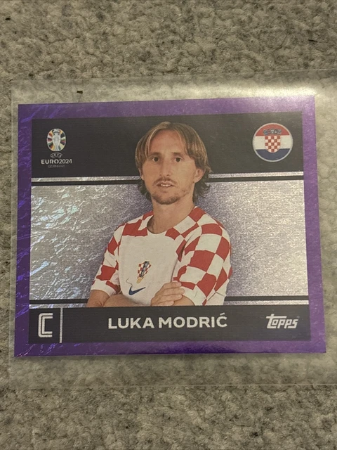 LUKA MODRIC TOPPS Euro 2024 Sticker - Croatia Purple Parallel CRO#2 £1. ...