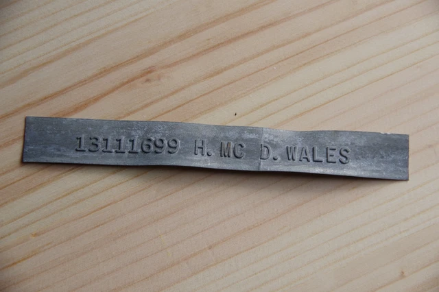 WW2 RELIC UNUSED name plate / grave marker airborne parachute regiment ...