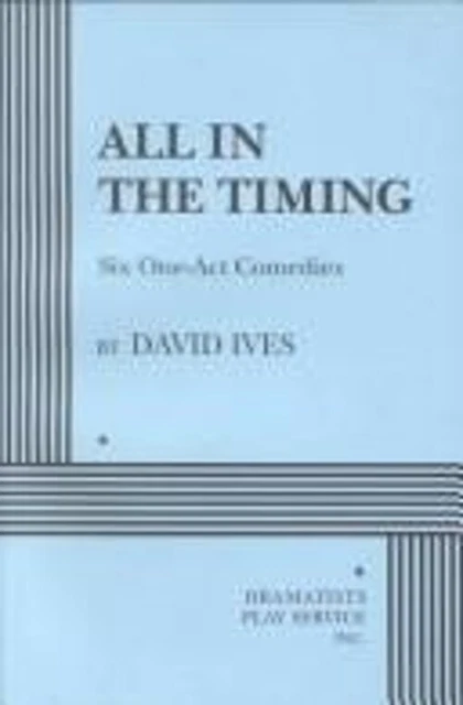 TOUT DANS LE Timing : Six Comédies En Un Acte Broché David Ives EUR 9 ...