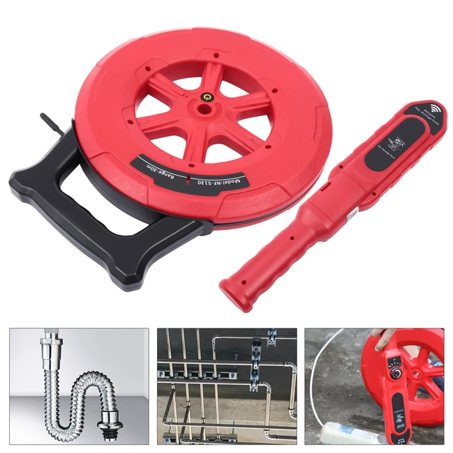 PIPE BLOCKAGE DETECTOR Locators 100ft/30m Waterproof for PVC Plastic ...