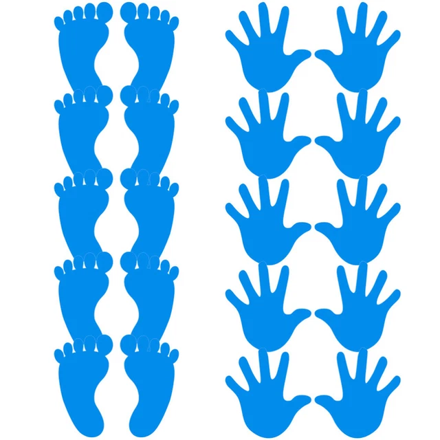 10 PAIRS HANDPRINT Wall Sticker Handprint Sticker Wall Stickers £9.35 ...
