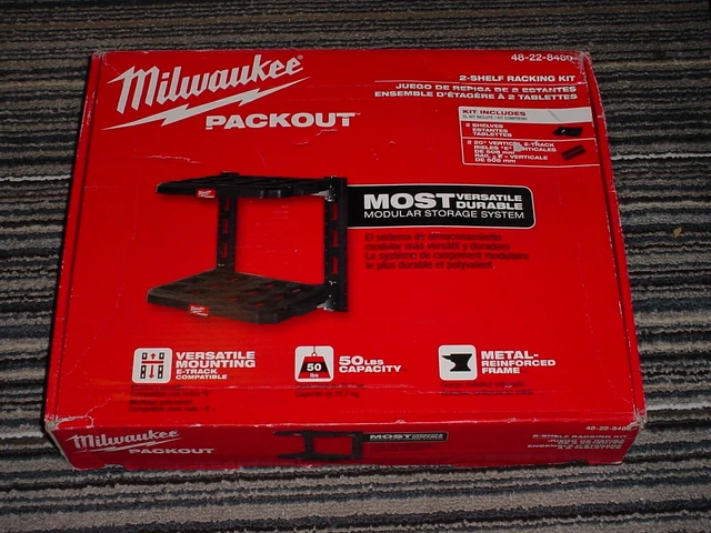 MILWAUKEE WALL-MOUNT STORAGE Racking Kit Packout Kit 48-22-8480 Brand ...