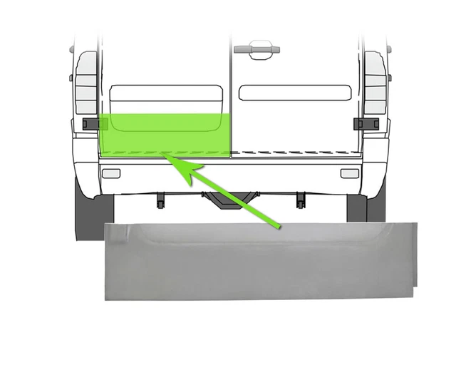 KOFFERRAUMKLAPPE REPARATURBLECH FÜR MERCEDES VW SPRINTER 3-t Bus + 4-t ...