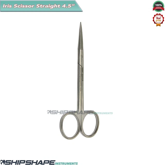 IRIS SCISSORS 11.5CM STRAIGHT Dental Surgery, For Trimming & Cutting Sutures, SS $12.79 ...