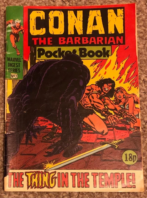 CONAN THE BARBARIAN Marvel Digest Series UK Pocket Book Issue 7 Year ...