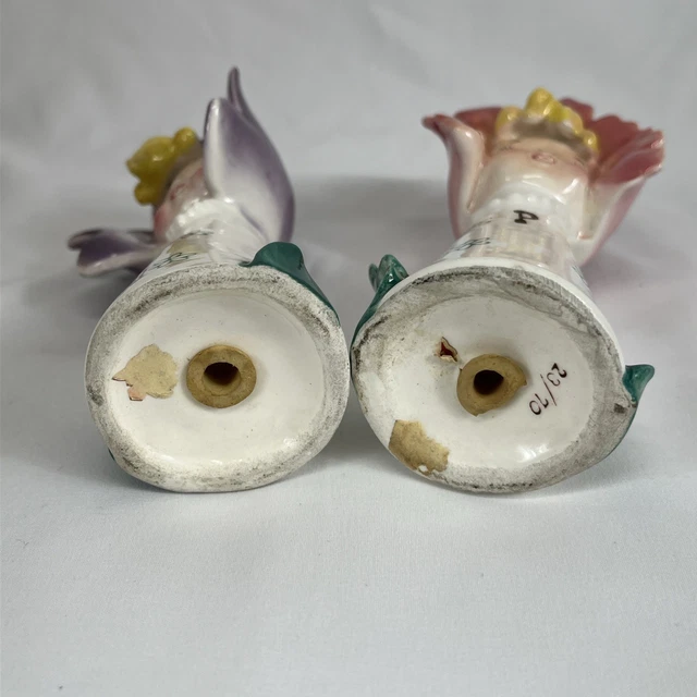 VTG LIPPER & Mann Anthropomorphic Flower Salt & Pepper Shakers Numbered ...