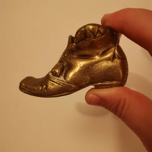 SMALL BRASS VINTAGE Boot/Shoe Ornament £9.00 - PicClick UK