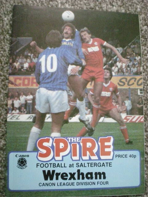 CHESTERFIELD V WREXHAM, 17th DEC 1983, NO WRITING,STAPLES REMOVED,MINT ...
