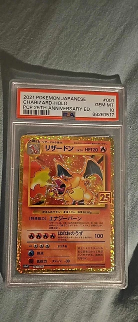 PSA 10 CHARIZARD Dracaufeu 25th Anniversary Japanese Pokemon Card EUR 250,00 - PicClick IT